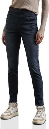 Street One Damen A377771 Style QR Jeggings,hw,Thermo,Indigo, Slightly Washed Indigo, 36W / 28L EU