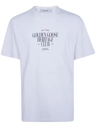 Golden Goose T-Shirt Regular Gauze Cotton Jersey Journey Ms