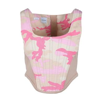 Pinko Pinko, Femme, Tops, Rose, Taille: 34 FR Top sans manches