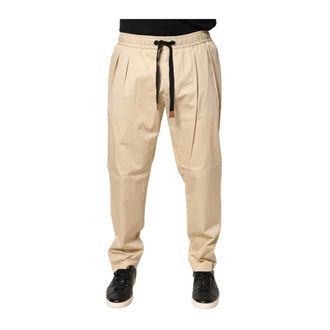 Dolce & Gabbana Baumwoll Skinny Jogger Hose - - Trousers - Herren - Beige - 2XL