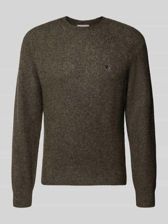Carhartt Work in Progress Strickpullover mit Logo-Stitching Modell CURTIS