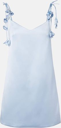 Self Portrait Robe en satin