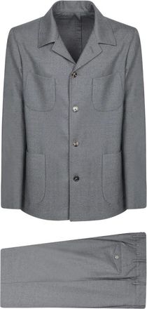 Dell'Oglio Homme, Costumes, Gris, Taille: 2XL Costume Gris Flanelle