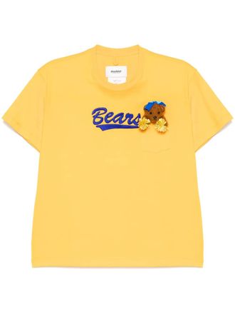 Doublet t-shirt Cheerleading Bear - Jaune