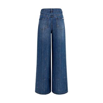 Self Portrait Womens Blue Lyocell Jeans Denim Clothing