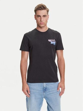 Tommy Jeans T-Shirt Stack Backprint DM0DM21589 Schwarz Regular Fit