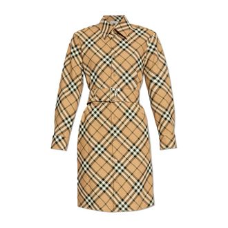 Burberry Kleid mit Karomuster - - Dresses - Damen - Beige - 3XS