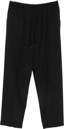 Maison Margiela Cropped Hose mit Kordelzug - - Trousers - Herren - Schwarzk - M