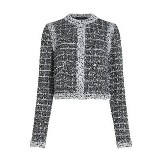 Karl Lagerfeld Boucl&eacute; Cardigan - - Knitwear - Damen - Schwarzk - L