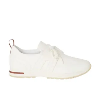 Loro Piana Wei&szlig;e Gestrickte Schn&uuml;rsneaker - - Shoes - Damen - Wei&szlig; - 38 EU