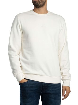 Emporio Armani Sweatshirt Mit Back Box Logo, Beige