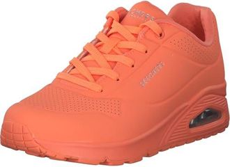 Skechers Femme Uno Night Shades Basket, Orange Orange Durabuck Org, 36.5 EU