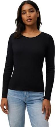 Ysabel Mora T-shirt thermique en coton &agrave; manches longues et col rond pour femme - Confort et chaleur pour lhiver - Int&eacute;rieur rembourr&eacute; doux - Id&eacute;al pour les journ