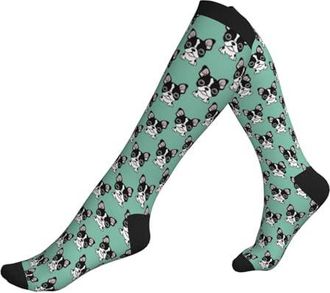 Generic Chaussettes De Contention Adorables Terriers Verts Chaussettes Basketball Respirantes Classiques Planche À Roulettes Bonneterie, Pour Cyclisme, Course