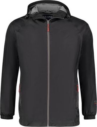 Adamo Veste de pluie pour homme de la série Virginia Grandes tailles 2XL à 14XL, Noir, XXL grande taille