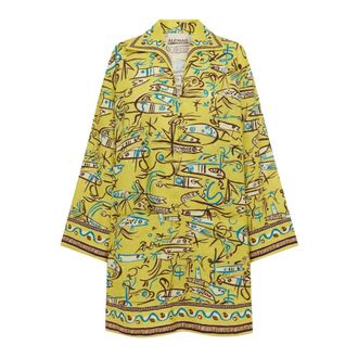 Alemais Fish Sticks Langarm-Minikleid - - Dresses - Damen - Gelb - 2XS