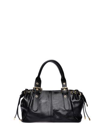 Anna Luchini Schwarz Rindsledertasche