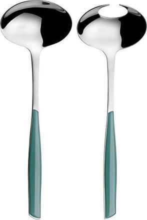 Bugatti Bugatti GLCV-021F14/15 Glamour Salatbesteck, SAN/Stahl, 16 x 26 x 3 cm, Seladongrün, 2-teilig