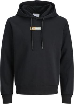 Jack & Jones Hood Jjpan Sweat &agrave; Capuche Pls, Noir, 6XL Homme