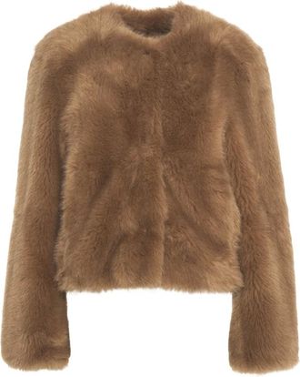 Stand Studio Stand Studio, Femme, Vestes, Brun, Taille: 40 FR Veste en fausse fourrure Halle