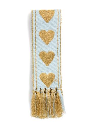 Valentino Garavani &eacute;charpe Antibes &agrave; fibres m&eacute;tallis&eacute;es - Bleu
