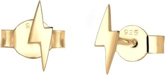 Elli Ohrringe Damen Ohrstecker Blitz Flash Basic in 925 Sterling Silber vergoldet