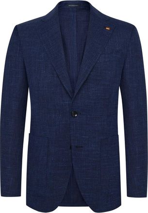 Sartoria Latorre Einreihiges Sakko aus einem aus Schurwolle-Leinen-Seide-Mix in