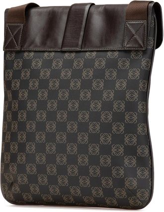 Loewe Hobo Bags - Anagram Coated Canvas Crossbody - Gr. unisize - in Braun - f&uuml;r Damen