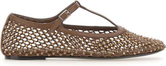 Strategia Femme, Chaussures, Brun, Taille: 37 EU Jewel All Over Strass