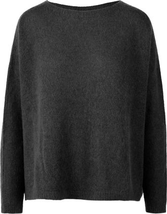 Bomboogie Femme, Pulls, Noir, Taille: 40 FR Pull Oversize Sans Couture en M&eacute;lange dAlpaga
