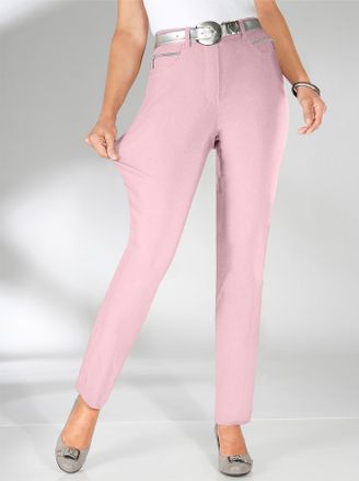 Stehmann Stretch-Hose STEHMANN, Damen, Gr. 255, Extrakurzgr&ouml;&szlig;en, rosa (ros&eacute;), 72% Viskose, 25% Polyamid, 3% Elasthan, unifarben, lang, Hosen, Topseller