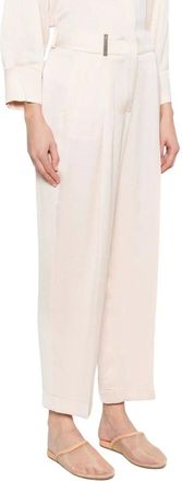 PESERICO Femme, Pantalons, Rose, Taille: 40 FR Wide Pantalons