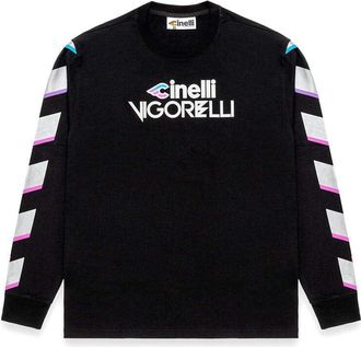 CINELLI Unisex Vigorelli T-Shirt, Schwarz, L