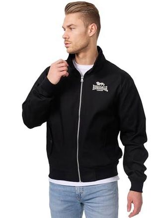 Lonsdale Harrington Veste Teddy Homme, Noir, XXX-Large (Taille fabricant: XXX-Large)