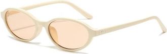 Generic Lunettes De Soleil Dext&eacute;rieur For Hommes Et Femmes, Monture Petite, For Les Vacances Le Sport(Beige)