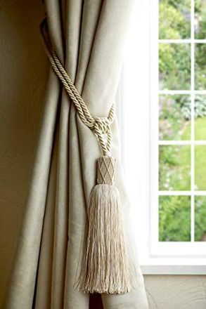 Emma Barclay Spalier Raffhalter in Gold - 60 cm Gesamtlänge, Polyester, 60cm total Length