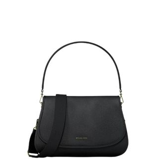 Michael Kors Sac bandouli&egrave;re convertible moyen en cuir grain&eacute; Holmes - Femme - Sacs - Noir - Taille: ONE Size