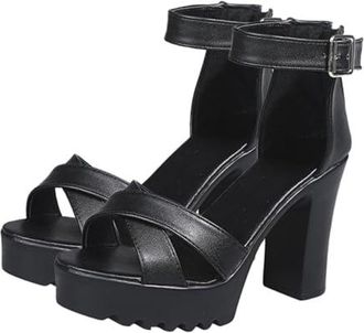 Yardwe Sandales &agrave; Talons Hauts pour Femme Sandales Semelle Antid&eacute;rapante Et Design Raffin&eacute;