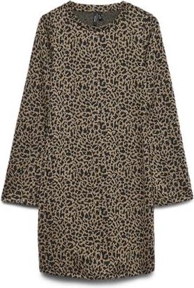 Vero Moda Vero Moda Short Dress Vmnella Ls JRS GA Boo Robe Courte, Gris, XL Femmes