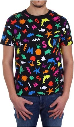 Moschino T-shirt en jersey de coton imprim&eacute; - Homme - Tops - Multicolore - Taille: S