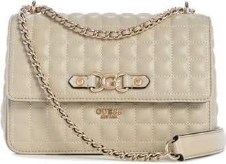 Guess Sac &agrave; bandouli&egrave;re convertible pour femme Nadira, beige, Taille unique