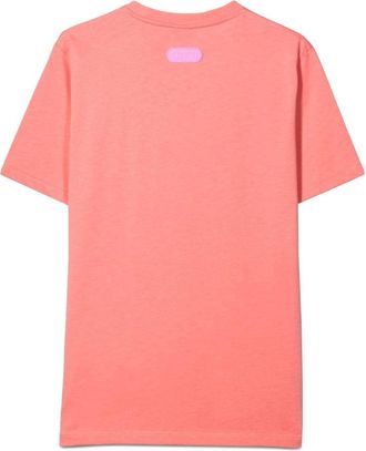 GCDS Oversized Cotton Jersey T-Shirt - Pink