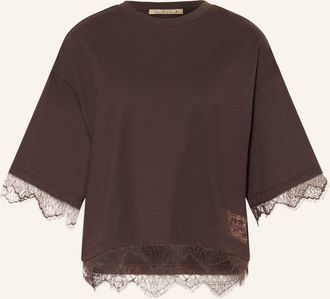 Smith & Soul T-Shirt Mit Spitze braun