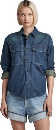 G-Star RAW Damen Flap Pocket Hemd Evergreen