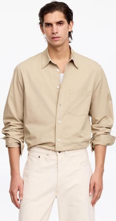 Arket Lockeres Hemd Aus Baumwolltwill -Beige