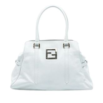 Fendi Tote en cuir Pre-owned - Femme - Pre-owned - Blanc - Taille: ONE Size