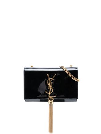 Saint Laurent 2014 Small Patent Monogram Kate Tassel crossbody bag - Noir