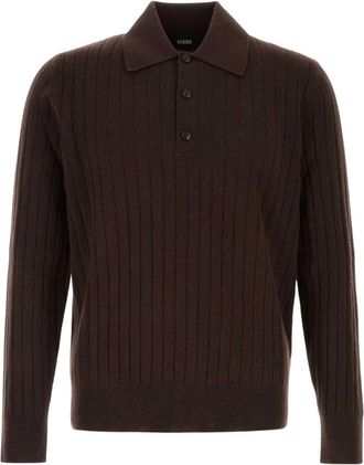 Amiri Polo aus Rippstrick - - Tops - Herren - Braun - L