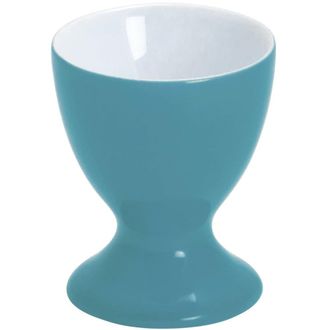 Kahla 207401A72216X Pronto Colore Eierbecher mit Fuß Ocean Green|türkiser Eierhalter aus Porzellan