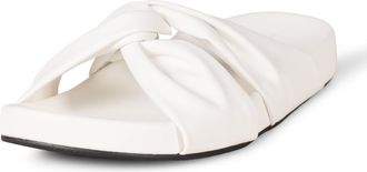 Amazon Essentials Damen Gedrehte Schlappensandale, Weiß, 39.5 EU